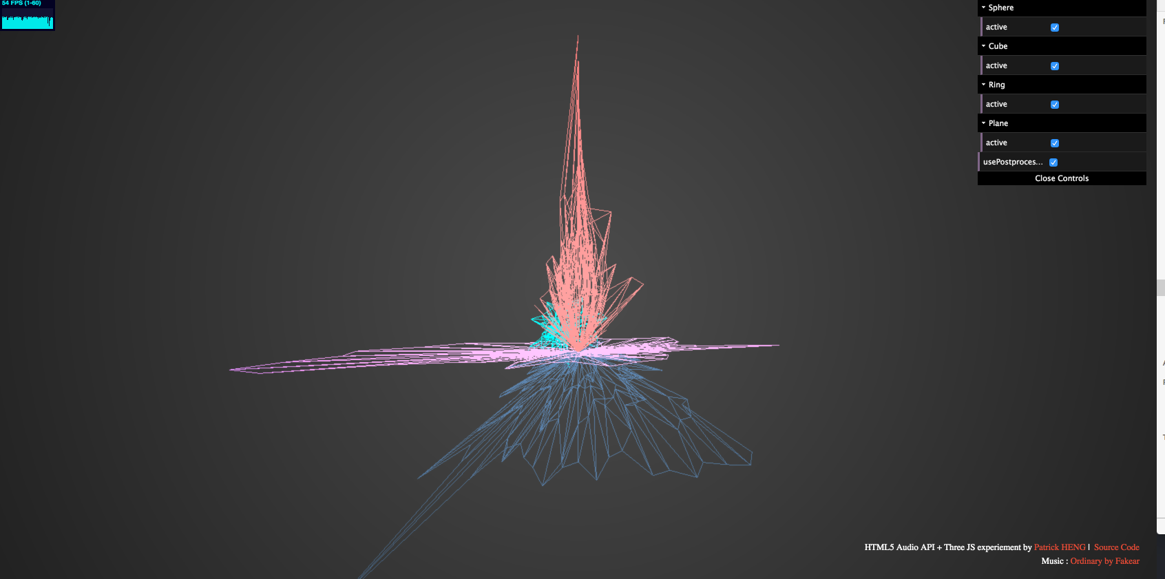 GitHub - patrickheng/three-js-audio-experiment-v2: Having fun with the HTML5 audio api, ES2015 ...